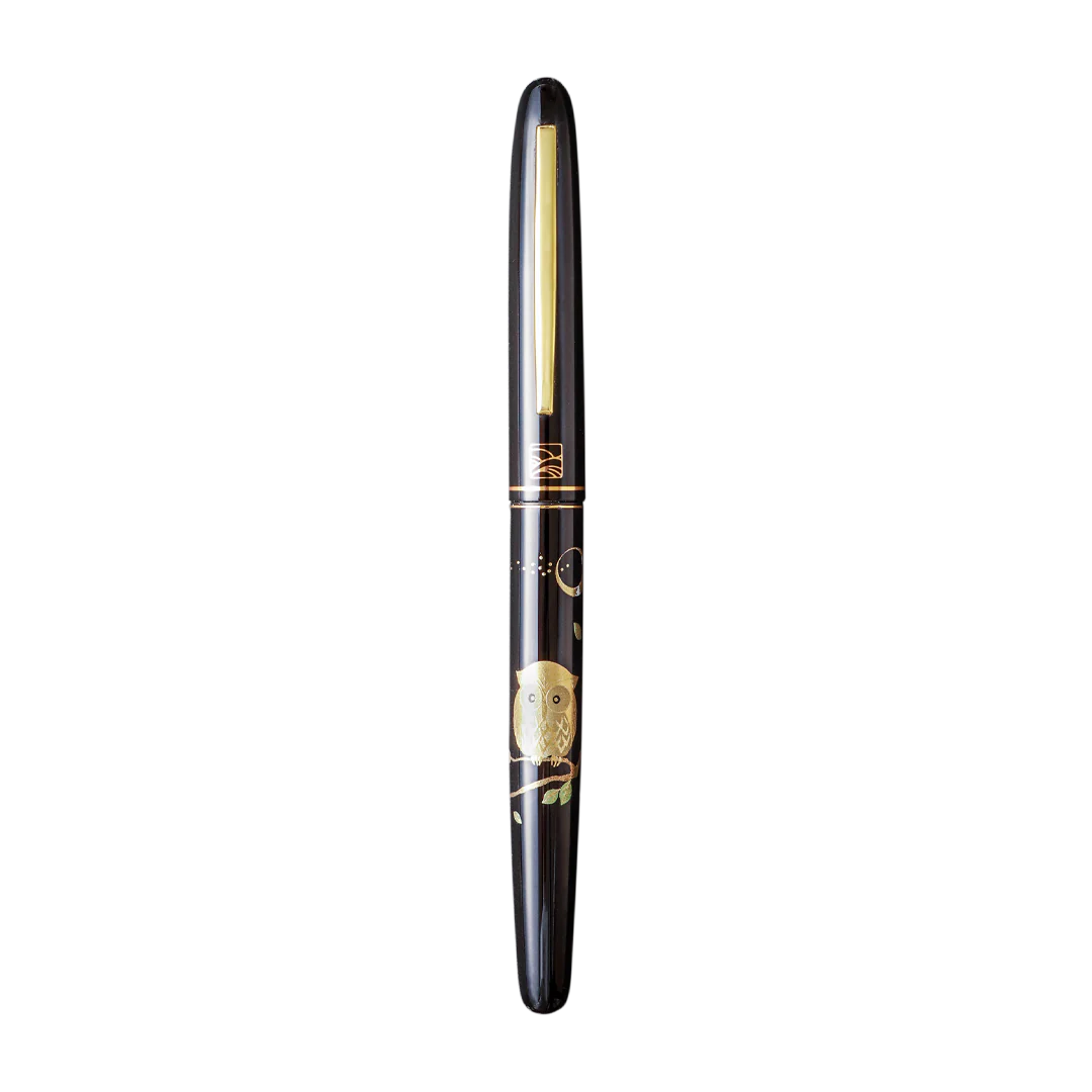 Wancher x Kuretake Kindai Maki-e - Fukurou Fountain Pen - Black - NOS ...