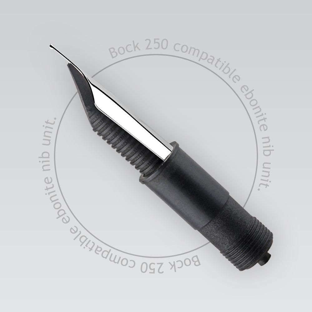 Magna Carta Bock Compatible Nib Unit Black Ebonite Feed #6 Chrome – The ...