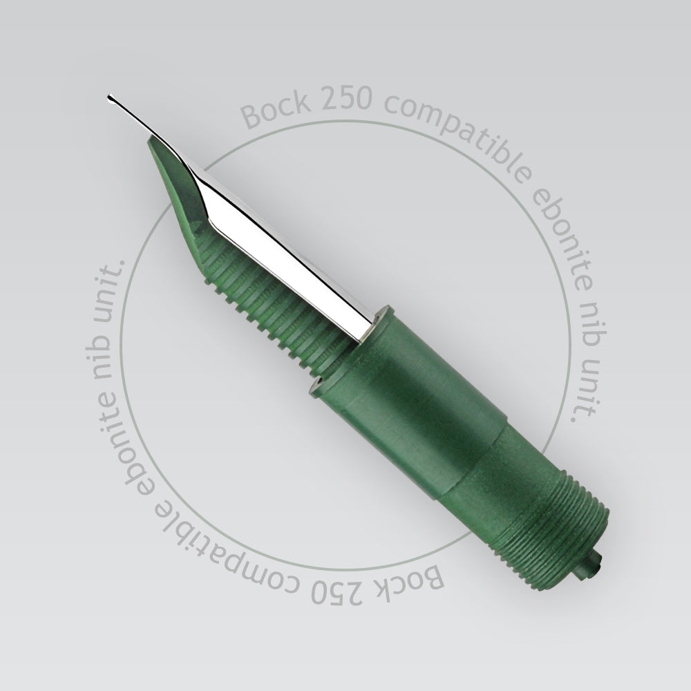 Magna Carta Bock Titanium Nib Unit Green Ebonite Feed #6 Ti – The Pen World