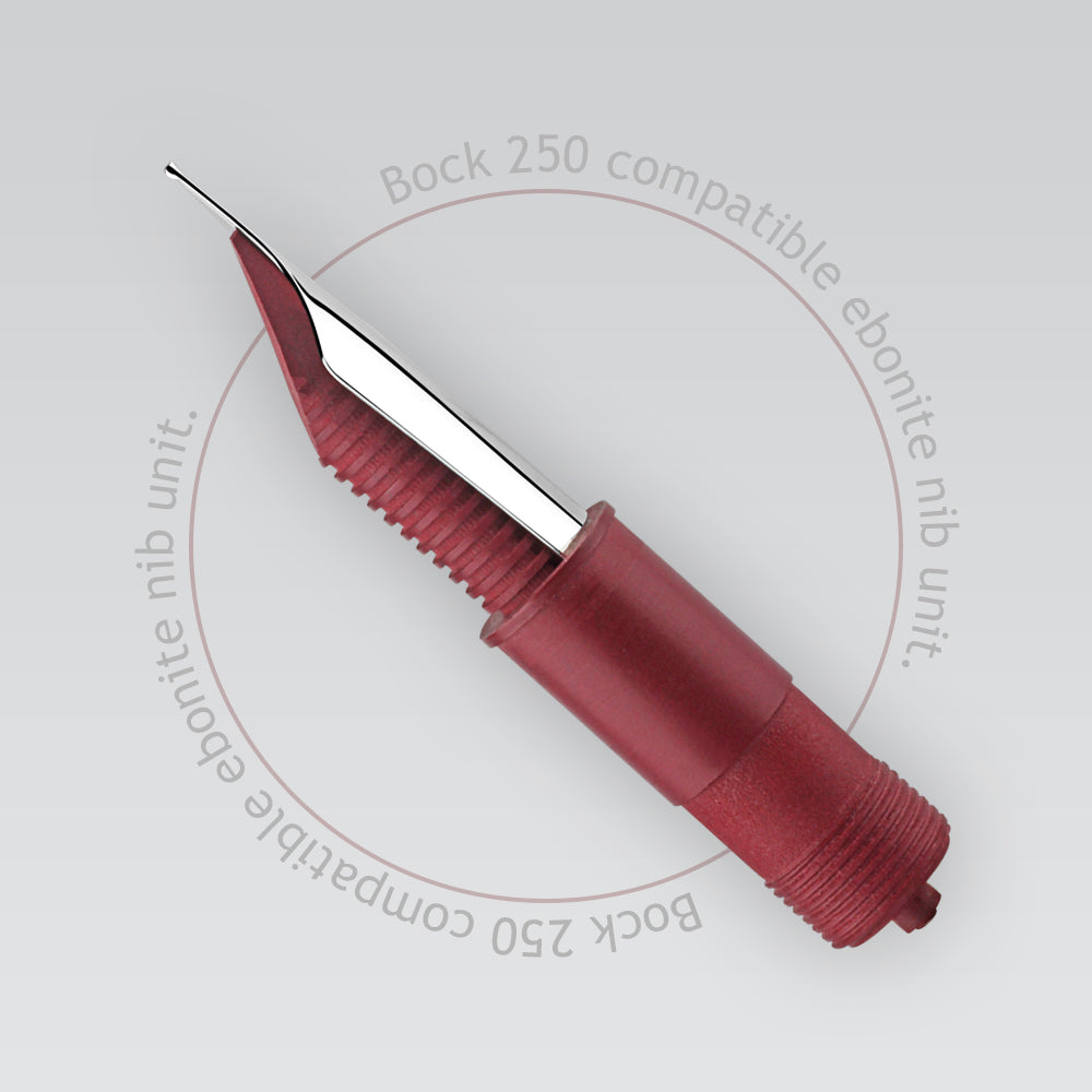 Magna Carta Bock Compatible Titanium Nib Unit Red Ebonite Feed #6 Ti ...